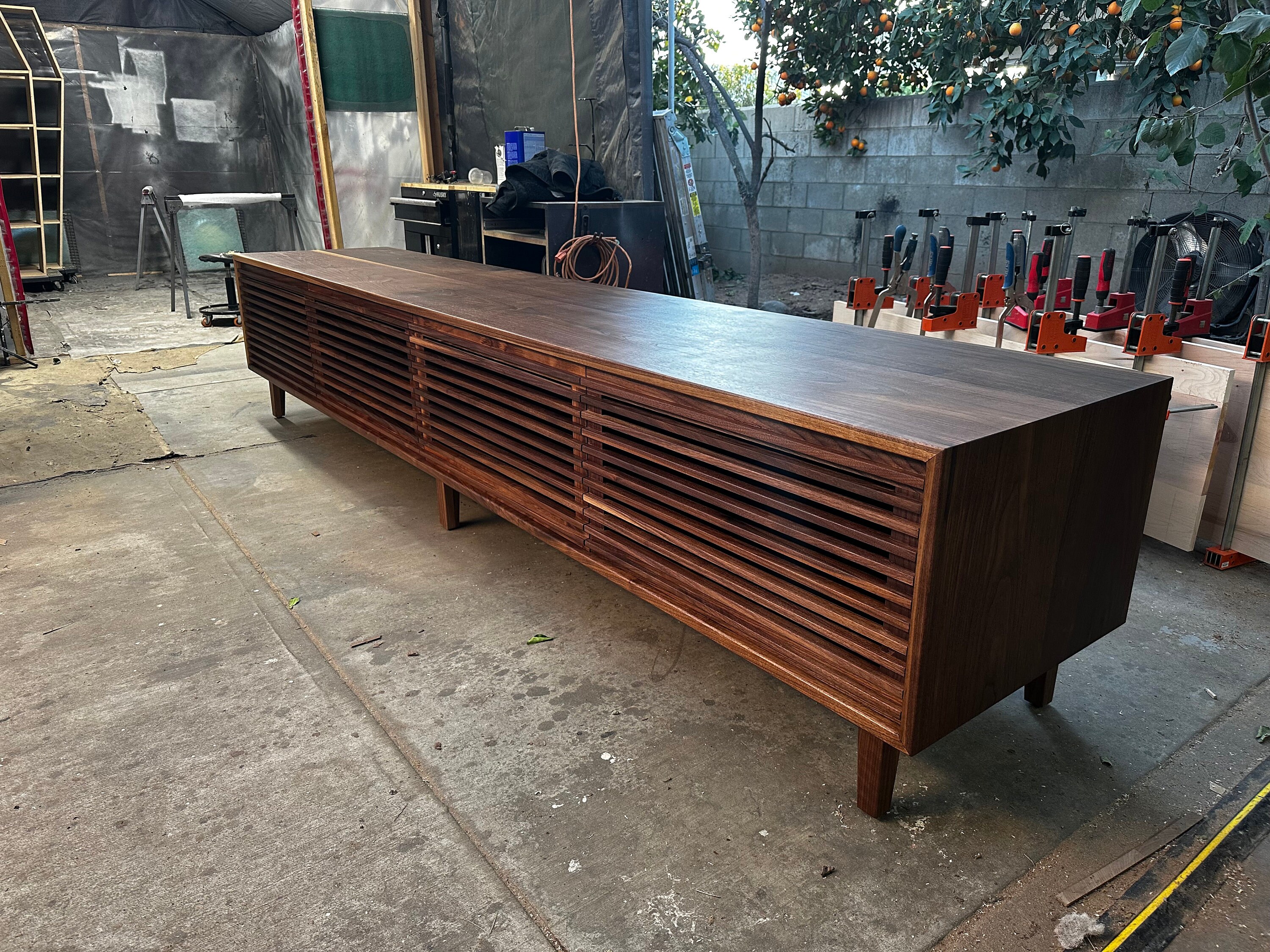 Slat Door Media Console - Etsy