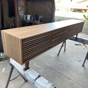 Slat Door Media Console - Etsy