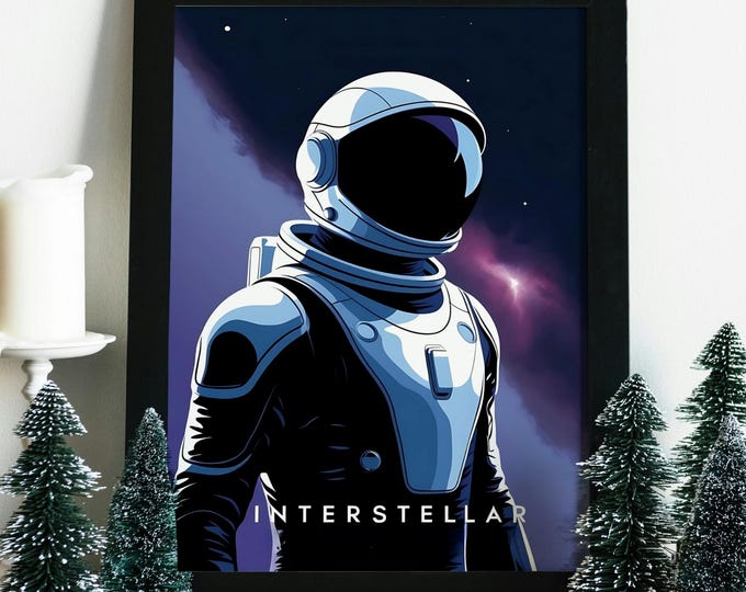 Interstellar Movie Poster | Printable Wall Art | Unique Interstellar ...