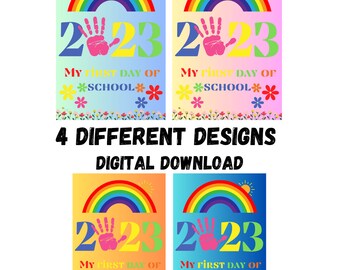 Back to School Handprint, Hungry Caterpillar Handprint Keepsake Art ...