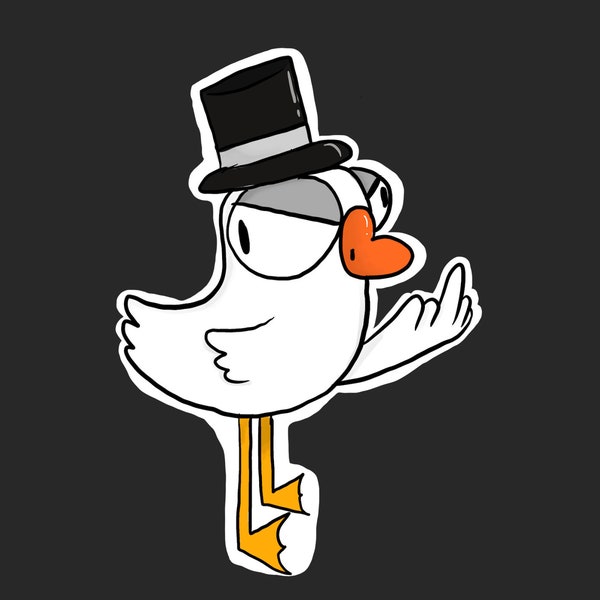 Middle Finger Duck - Etsy