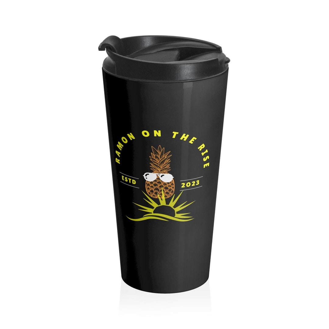 Ramon on the Rise Stainless Steel Travel Mug 15oz Gift Work Stylish ...