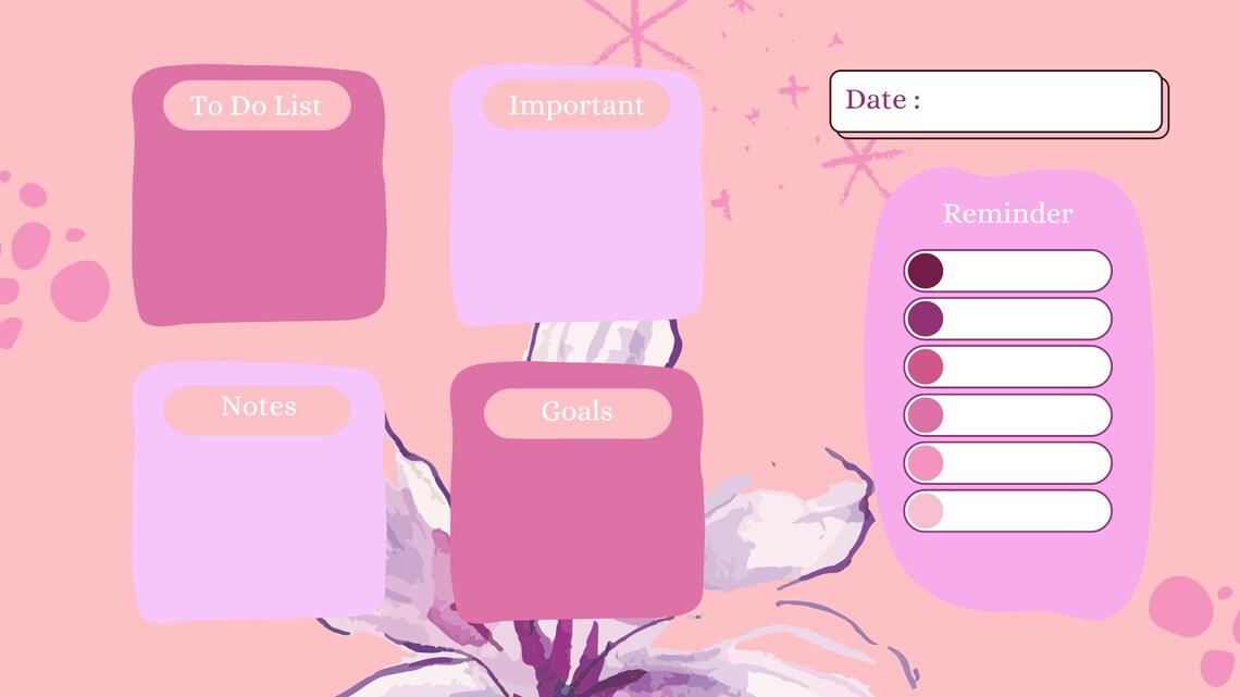Purple & Pink Desktop Wallpaper - Etsy