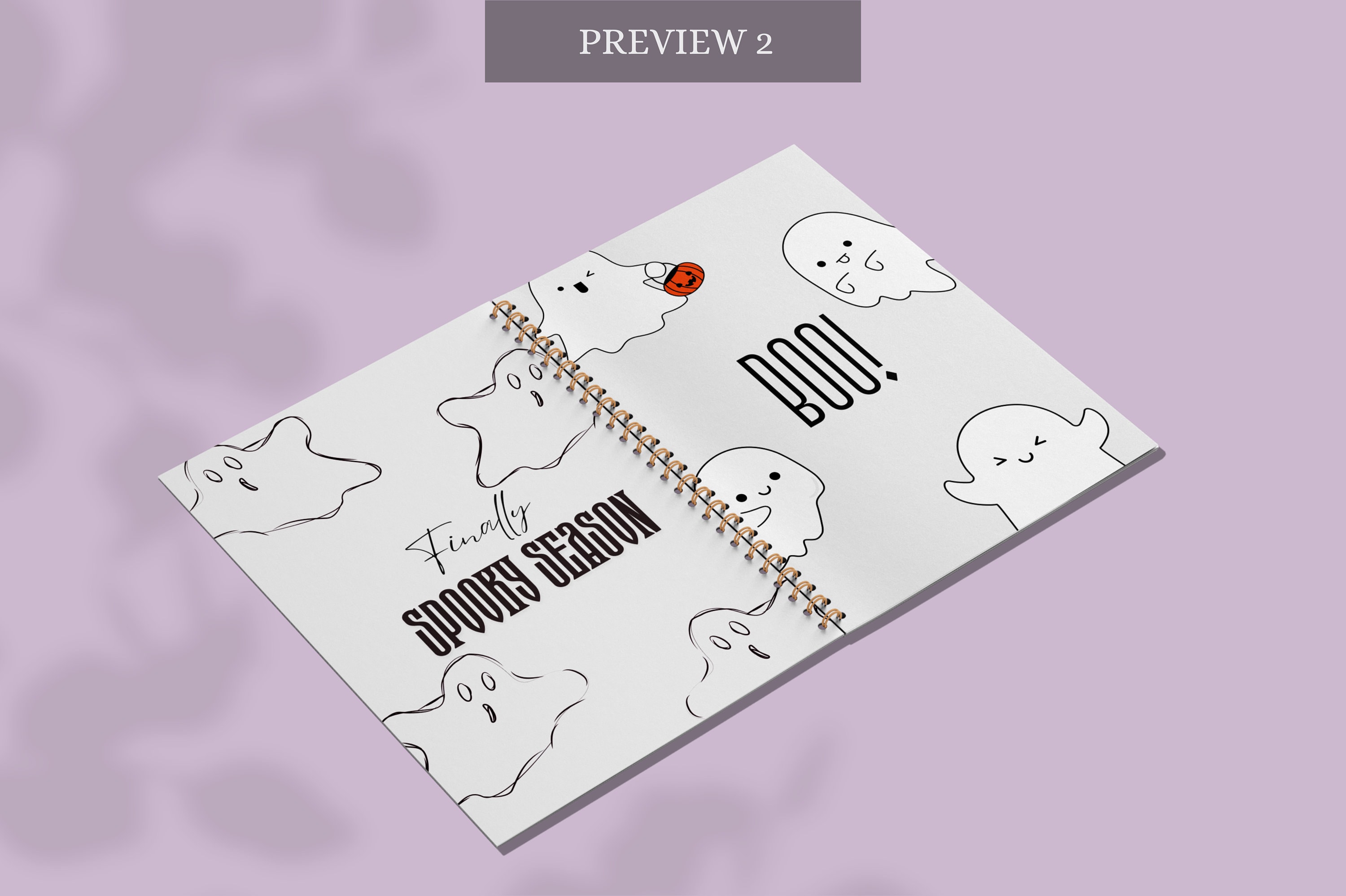 Halloween Spooky Season Printable Planner Dashboard: Minimal - Etsy