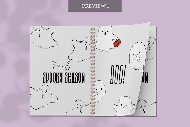 Halloween Spooky Season Printable Planner Dashboard: Minimal - Etsy