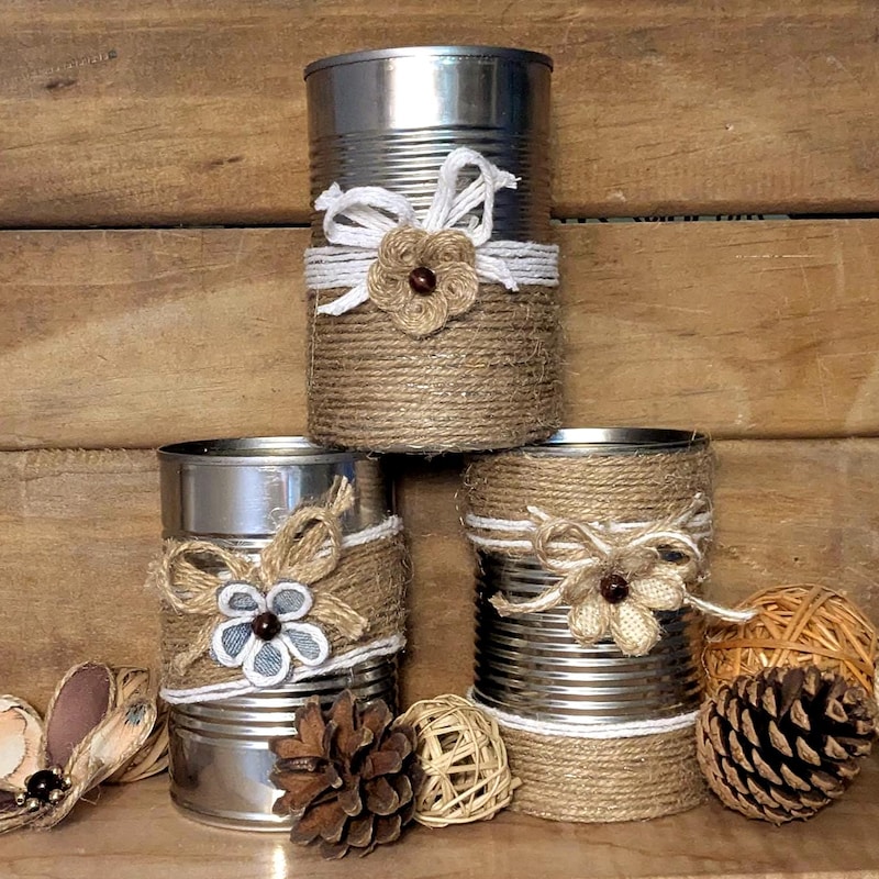 Small Tin Vases - Etsy