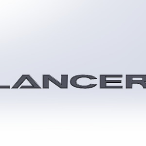 Mitsubishi Lancer Custom Emblem. 3D File Download. .STL Format I Can ...