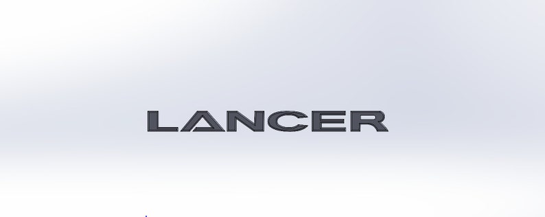 Mitsubishi Lancer Custom Emblem. 3D File Download. .STL Format I Can ...