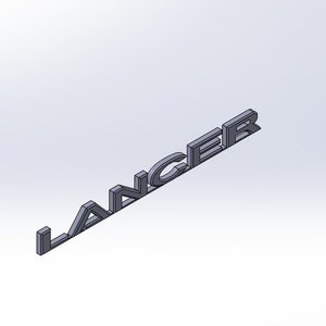 Mitsubishi Lancer Custom Emblem. 3D File Download. .STL Format I Can ...
