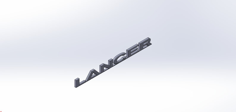 Mitsubishi Lancer Custom Emblem. 3D File Download. .STL Format I Can ...