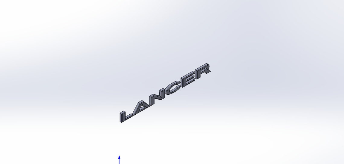 Mitsubishi Lancer Custom Emblem. 3D File Download. .STL Format I Can ...