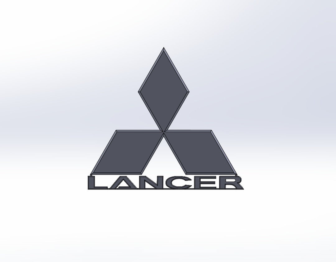 Mitsubishi Lancer Custom Emblem. 3D File Download. .STL Format I Can ...