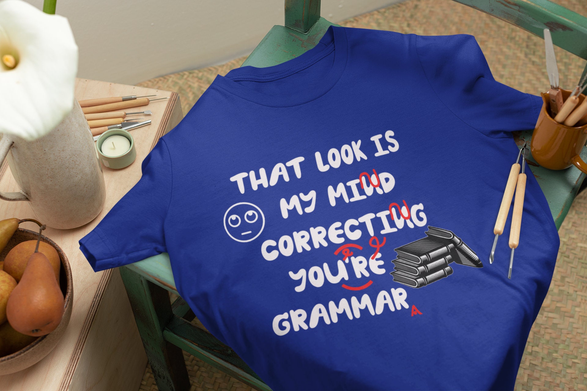Funny Grammar Teacher T-shirt: Correcting Your Grammar - Etsy