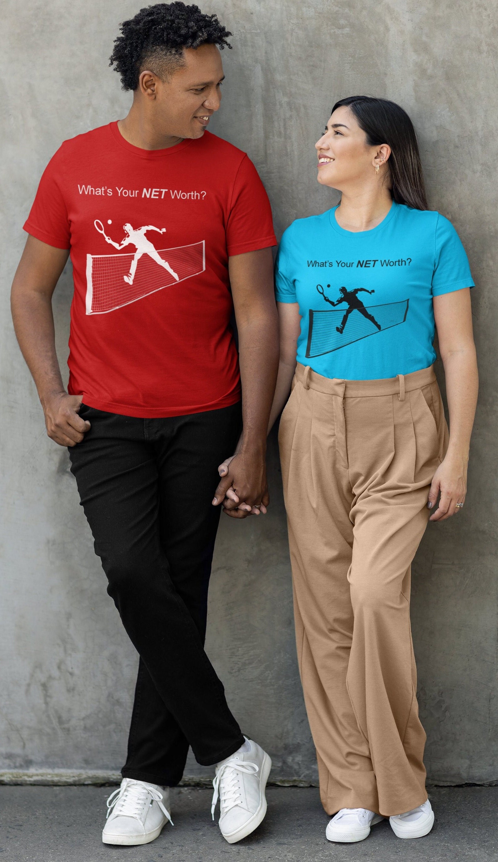 Funny Tennis T-shirt, "net Worth" Graphic Tee, Unisex Fit - Etsy