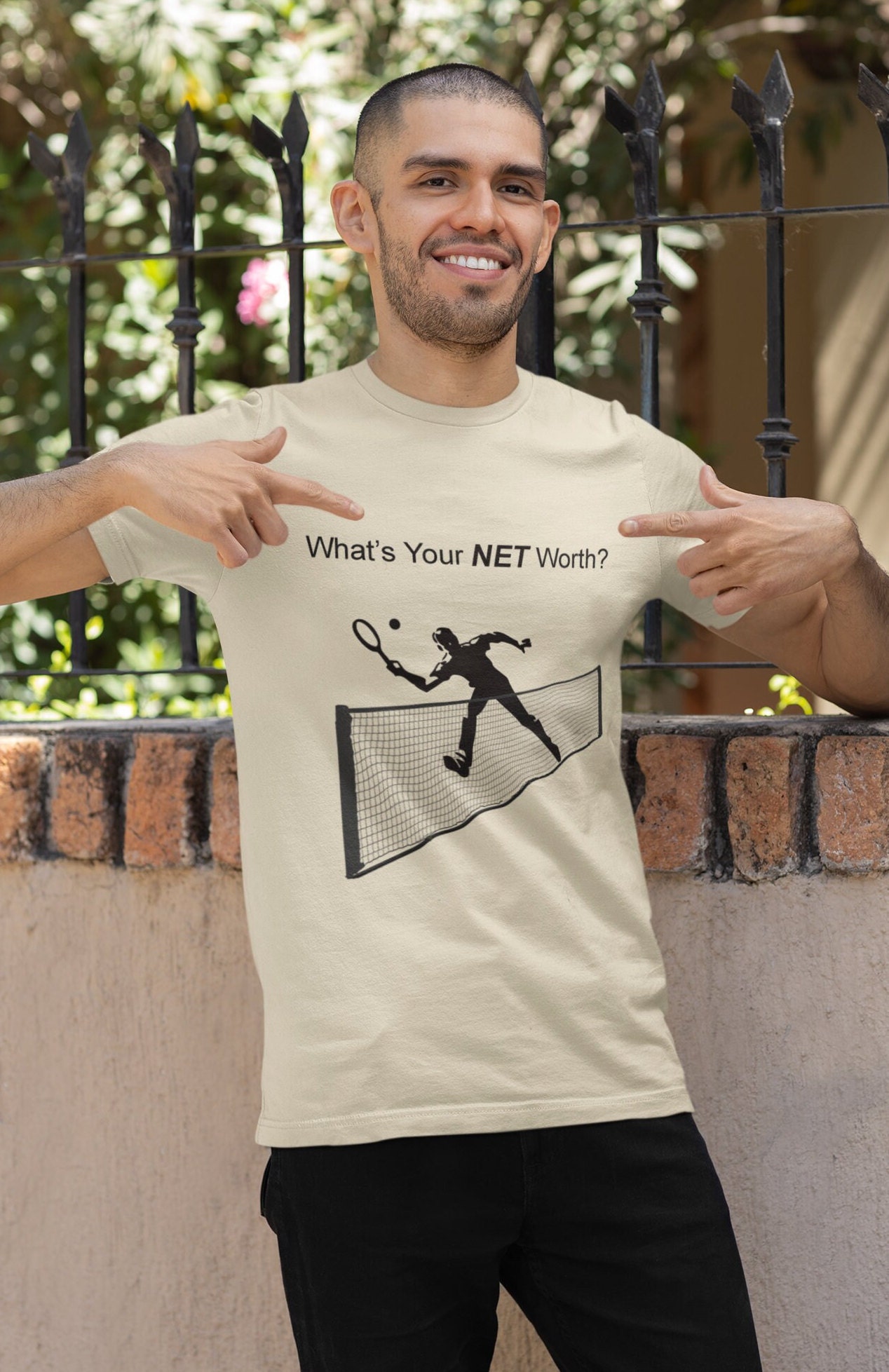 Funny Tennis T-shirt, "net Worth" Graphic Tee, Unisex Fit - Etsy