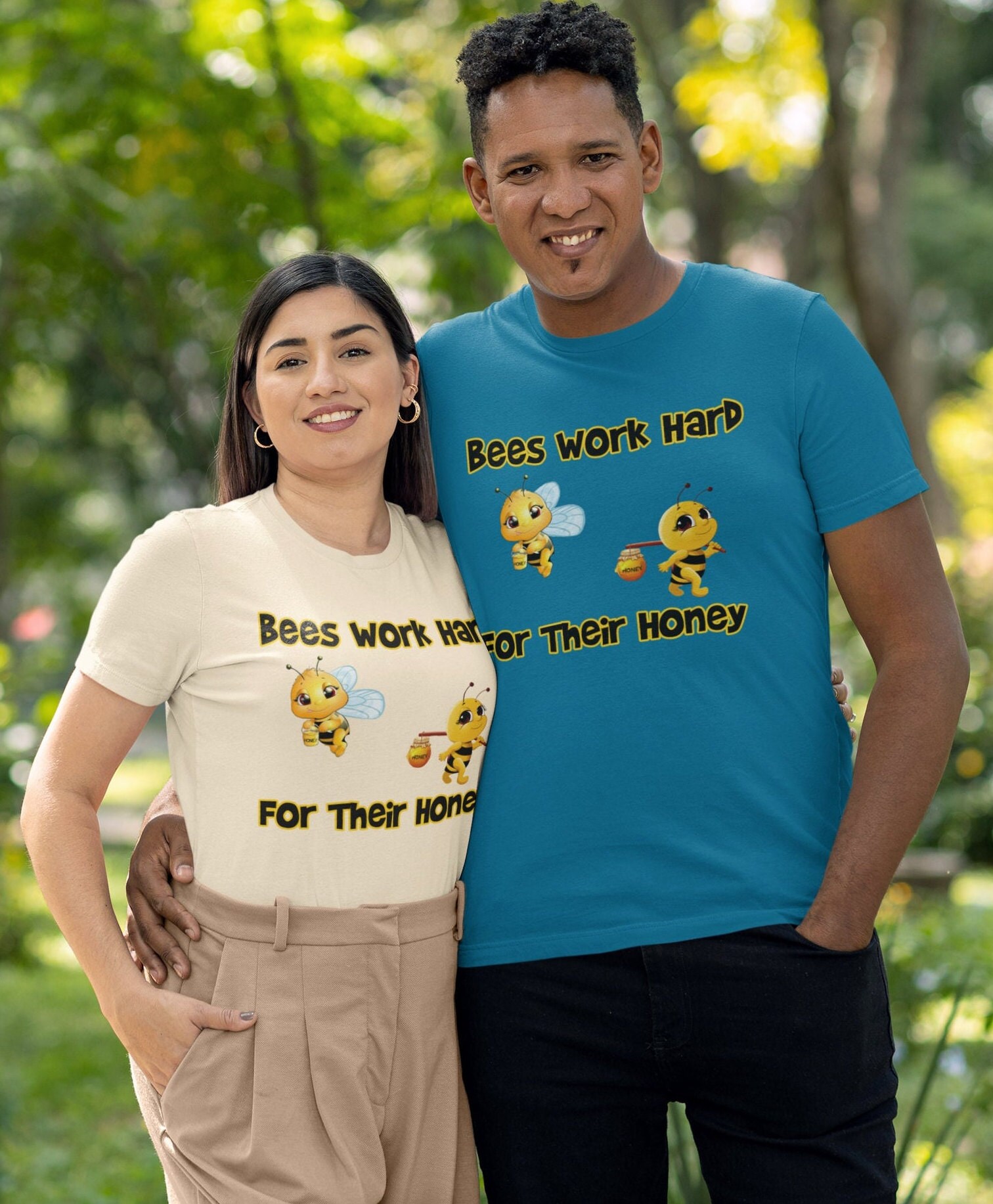 Bees Work Hard for Their Honey T-shirt, Unisex Bee T-shirts, Funny ...
