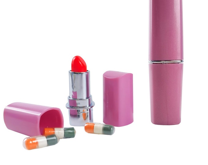 Fake Lipstick With Secret Stash, Hide Things Safely at Festival, Party ...