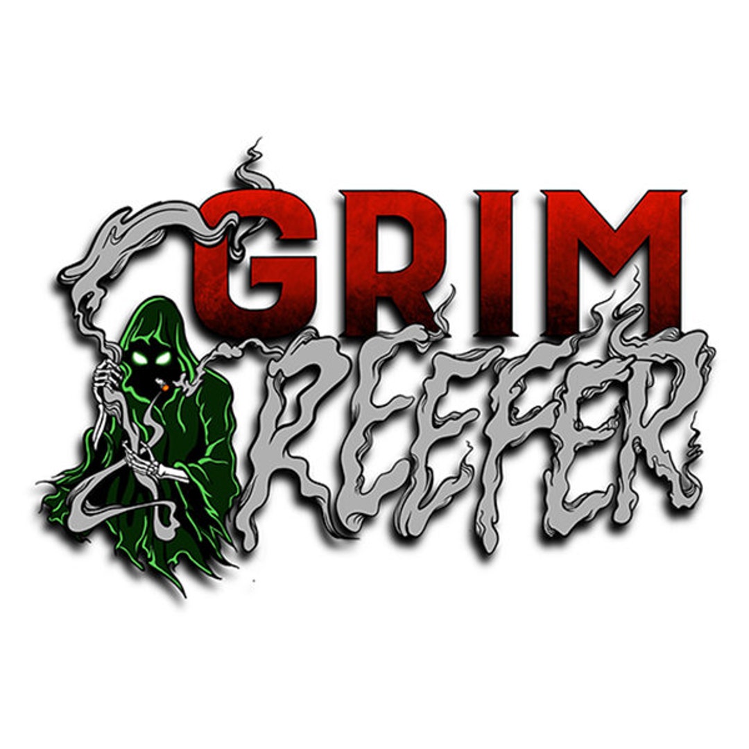 Grim Reefer Logo Sticker - Etsy