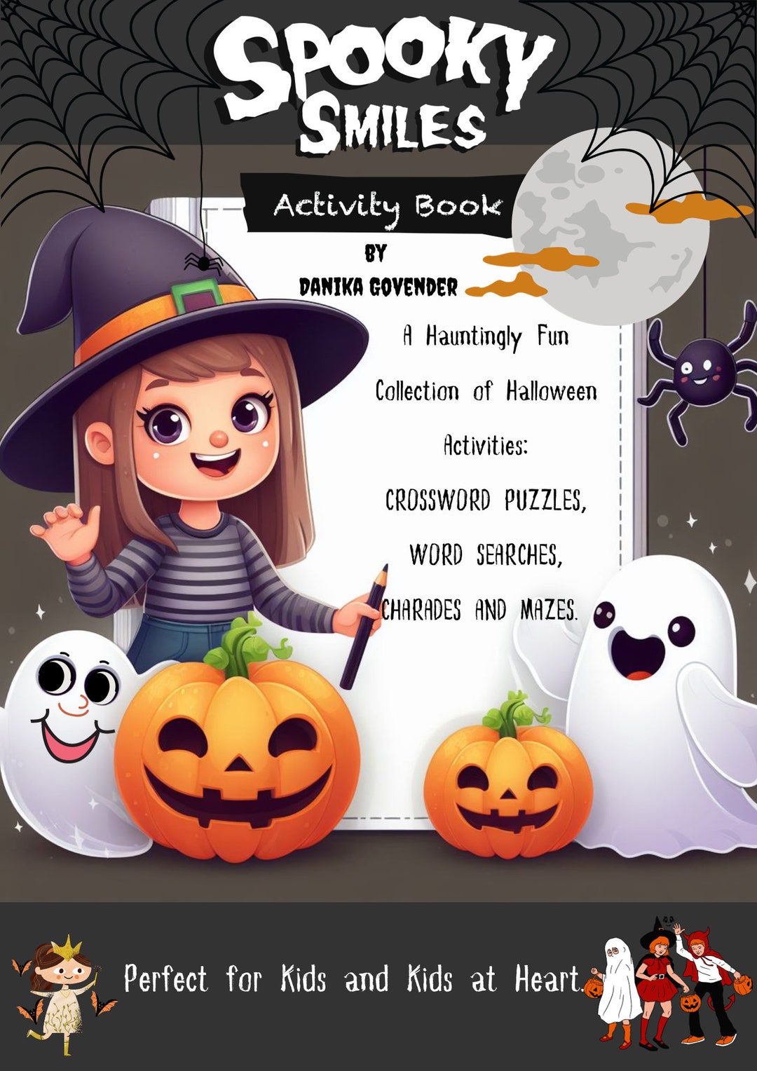 Halloween Activity Book, Printable, Digital, Crossword Puzzle Word ...