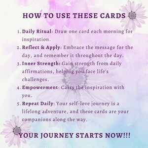 Self-love Always Remember Message and Affirmation Cards Plus Guidebook ...