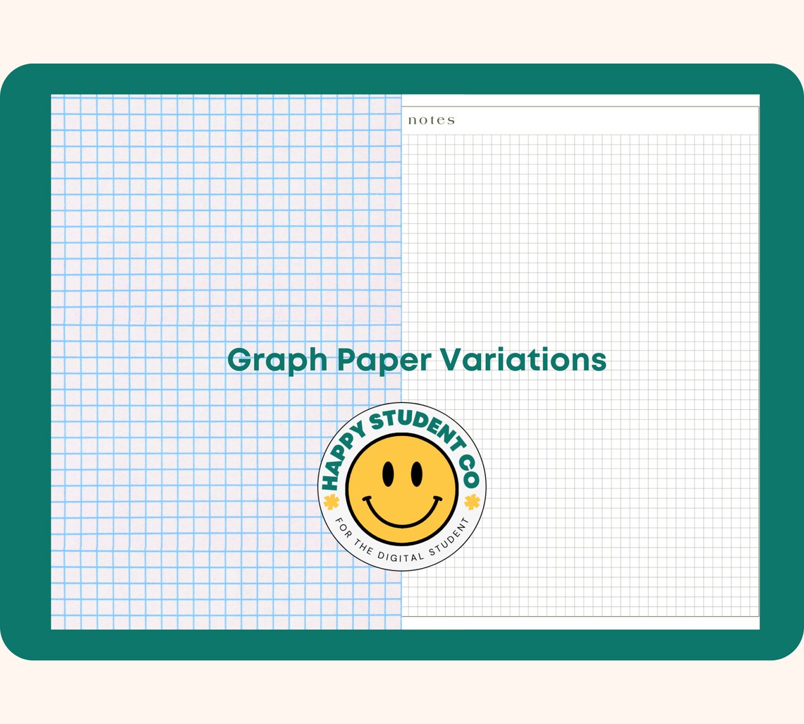 Graph and Lined Paper Variation Pack ~ Digital Notes Download - Etsy