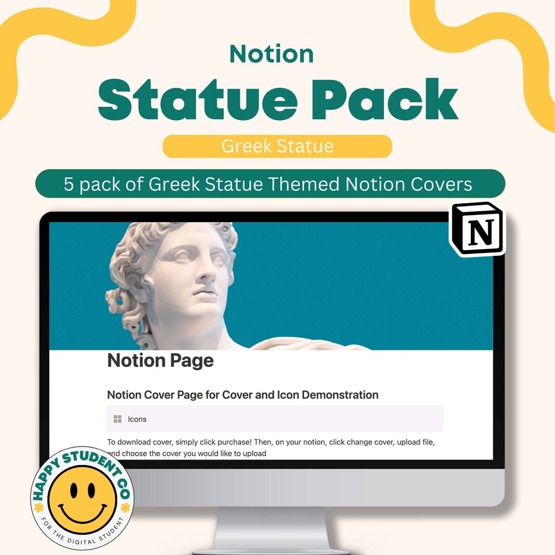 Notion Covers ~ Notion Banners ~ Greek Statue Aesthetic - Etsy
