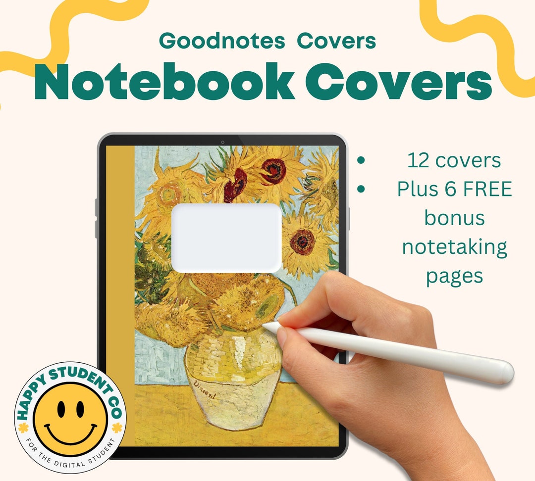 Goodnotes Covers ~ Digital Notebook Covers ~ BONUS FREE Notetaking ...