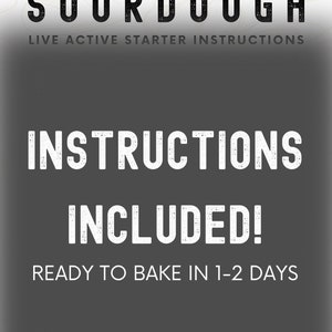 LIVE ACTIVE Sourdough Starter Fresh Liquid Sourdough Bread Starter With Helpful Beginner ...