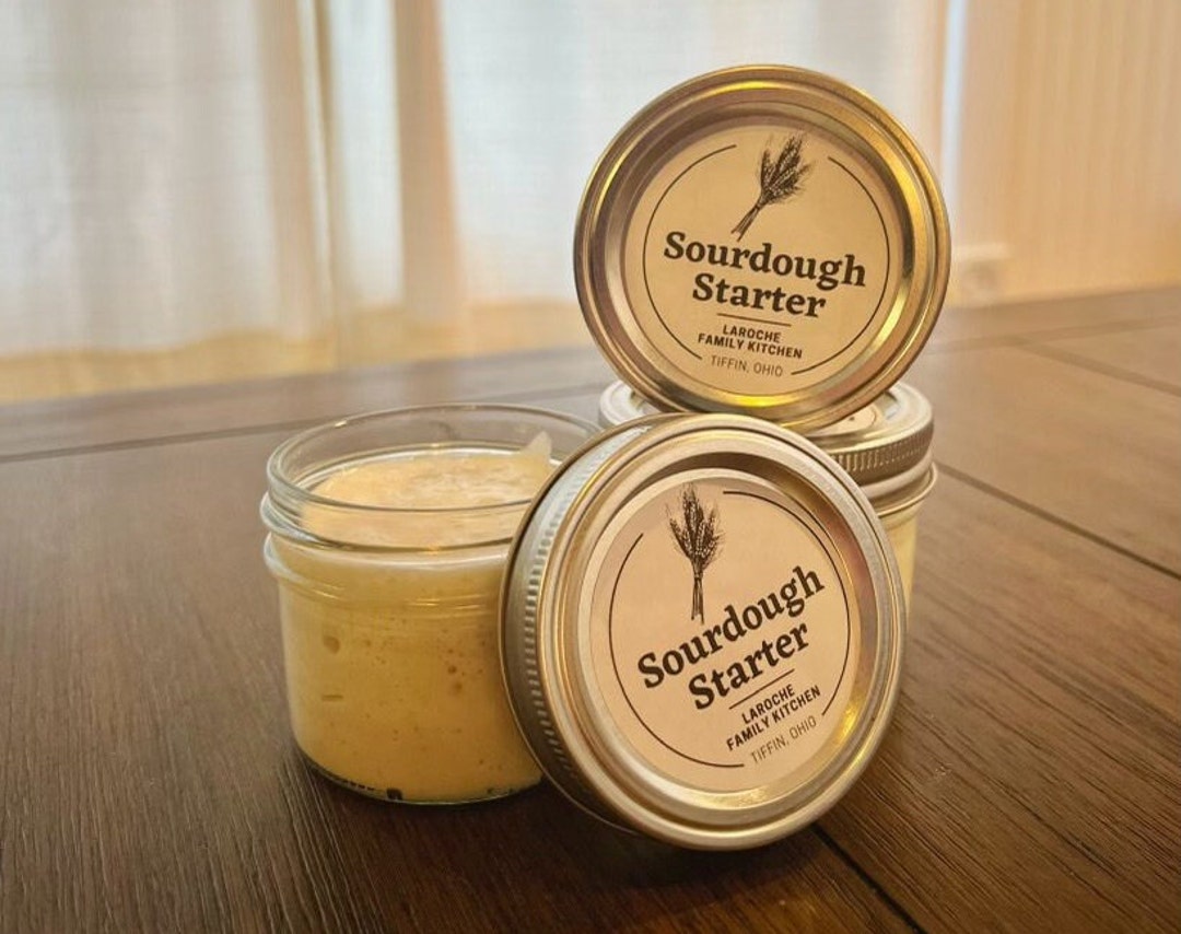 LIVE ACTIVE Sourdough Starter Fresh Liquid Sourdough Bread Starter With Helpful Beginner ...