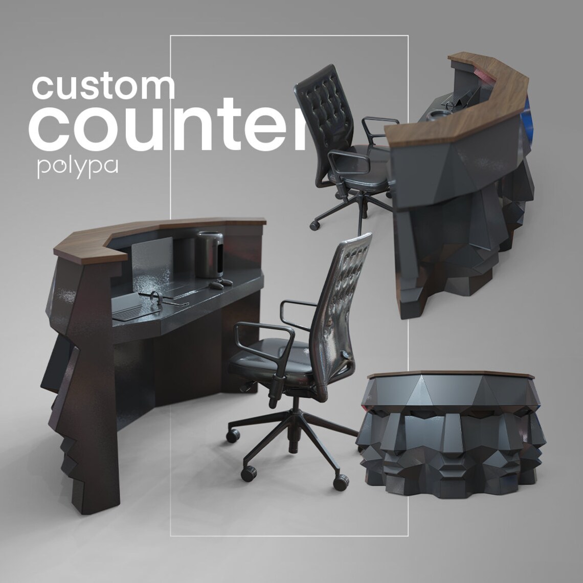 Polygon Geometric Counter Table in DXF Format. Template for Geometric ...