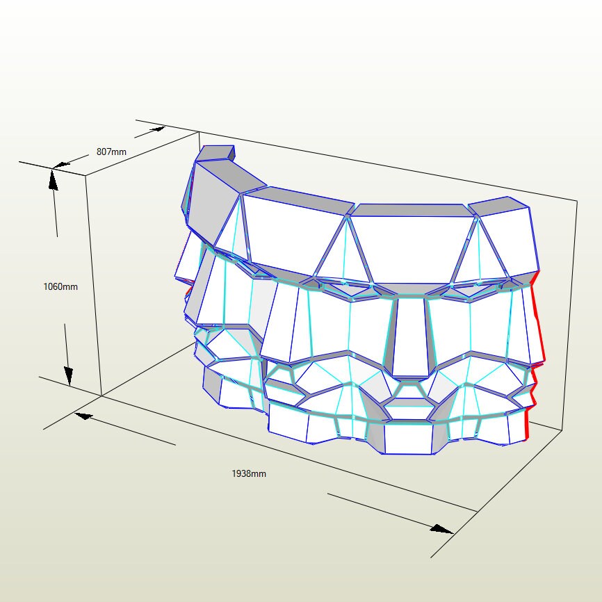 Polygon Geometric Counter Table in DXF Format. Template for Geometric ...