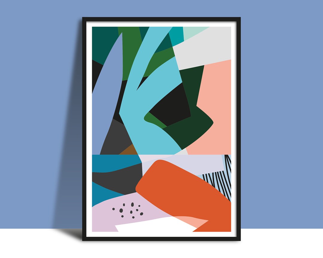 Printable Fragments and Dreams Digital Collage Wall Art, Botanical Art ...