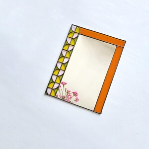 Stained Glass Mirror - Retro Pattern Design, Modern Glass Art, Stained ...