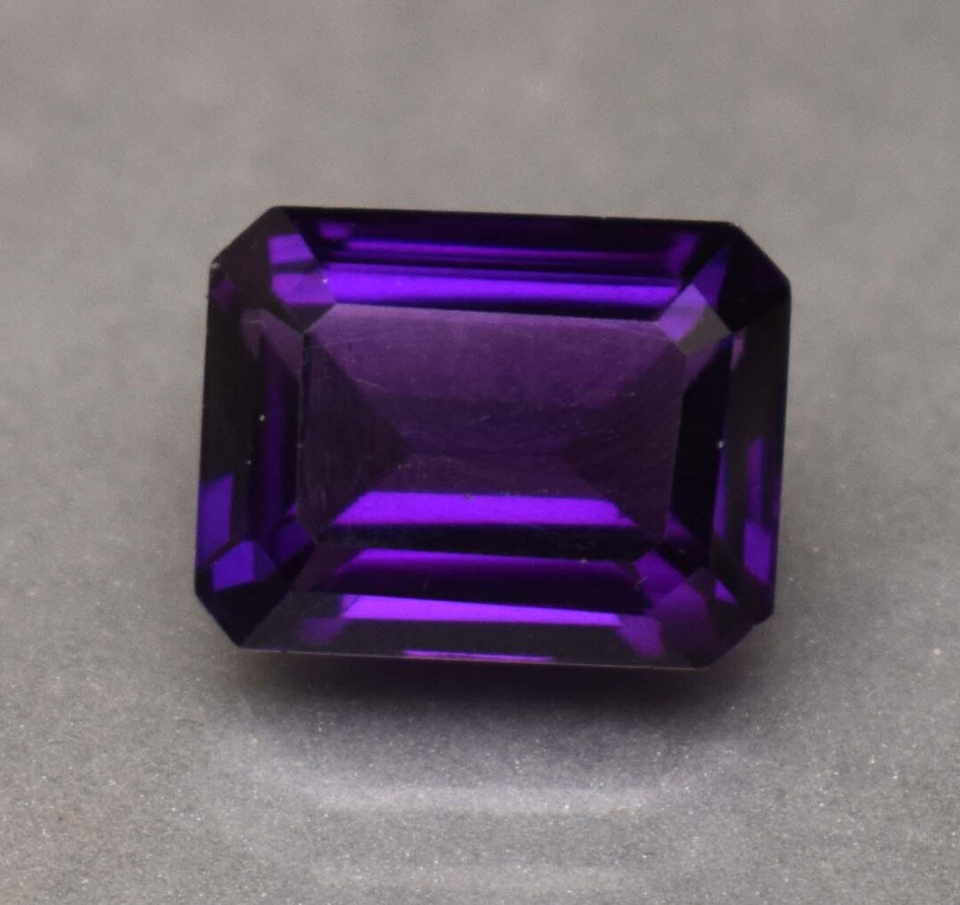 Natural Top Purple Color Amethyst Gemstone Octagon Cut 12.80 Ct ...