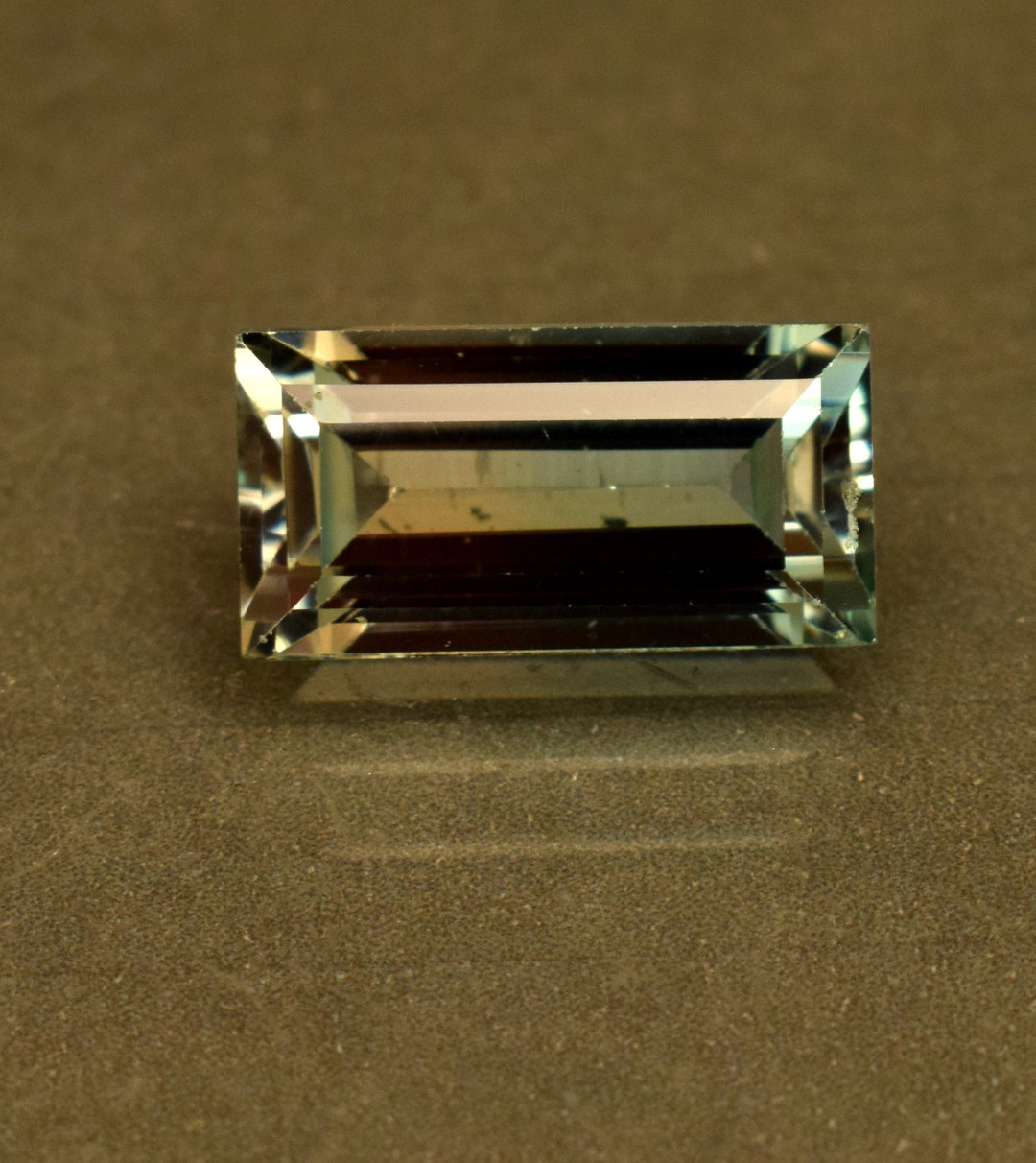 Ceylon Teal Blue Green Sapphire Corundum Certified 12.75 Ct Baguette ...