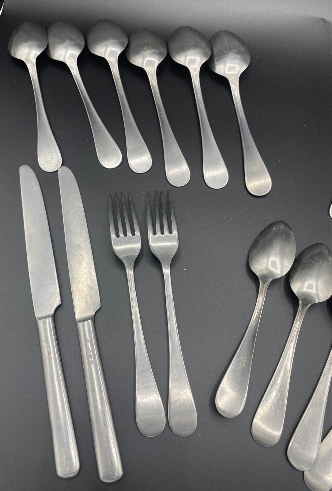 Lot 20 VTG ROYAL Stainless ALLEGHENY Metal Windor Knife Flatware Forks ...