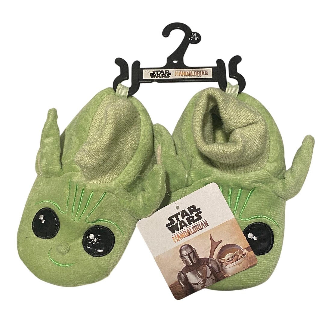 NEW Disney's Star Wars the Mandalorian Baby Yoda Grogu House Slippers ...