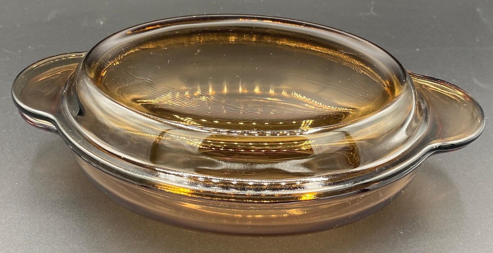 VTG Set 4 Corning PYREX Vision Ware 1 Qt Ribbed Glass Dutch Oven Lid ...