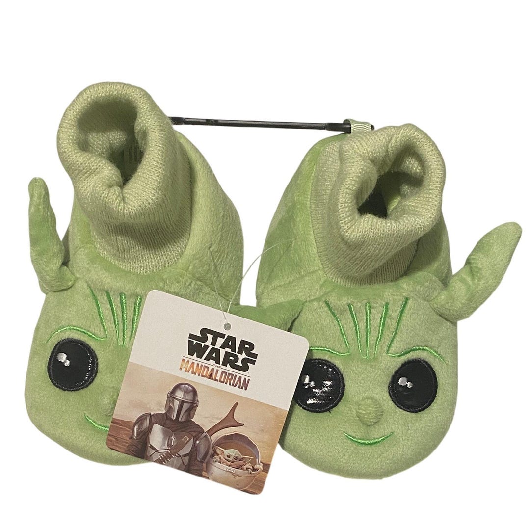 NEW Disney's Star Wars the Mandalorian Baby Yoda Grogu House Slippers ...