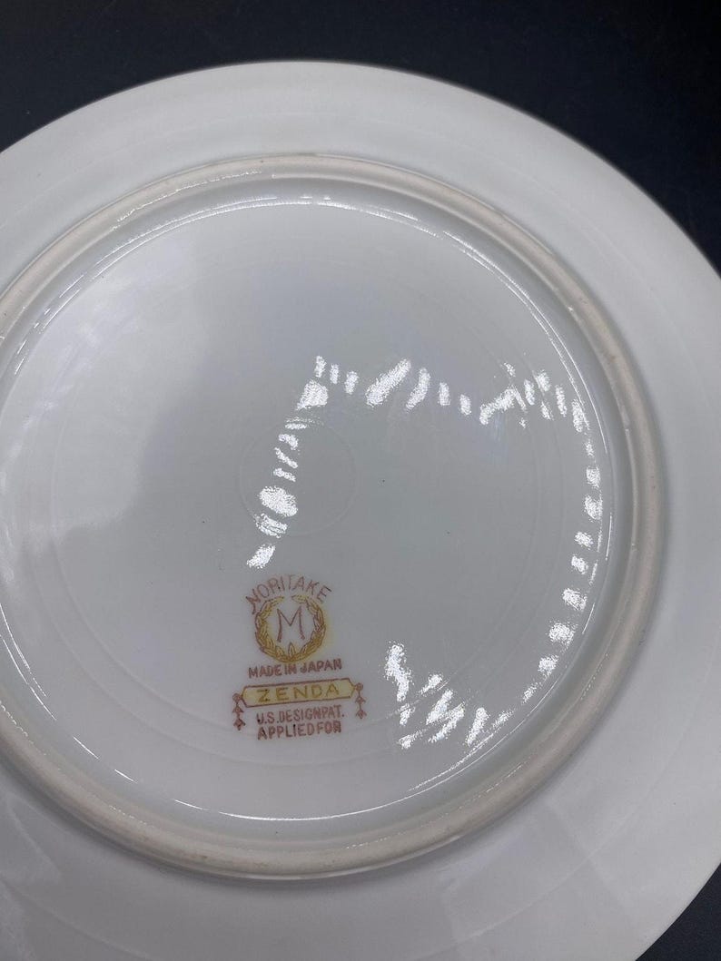 Set of 12 Vintage 1920s Noritake Fine Porcelain ZENDA Japan Cake Bread ...