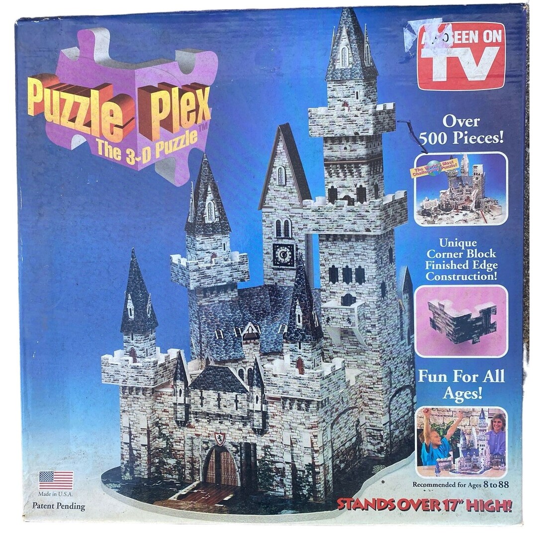 Vintage Camelot Castle Puzzle Plex 3-D Jigsaw Puzzle 500 Pieces Sealed 1993 - Etsy