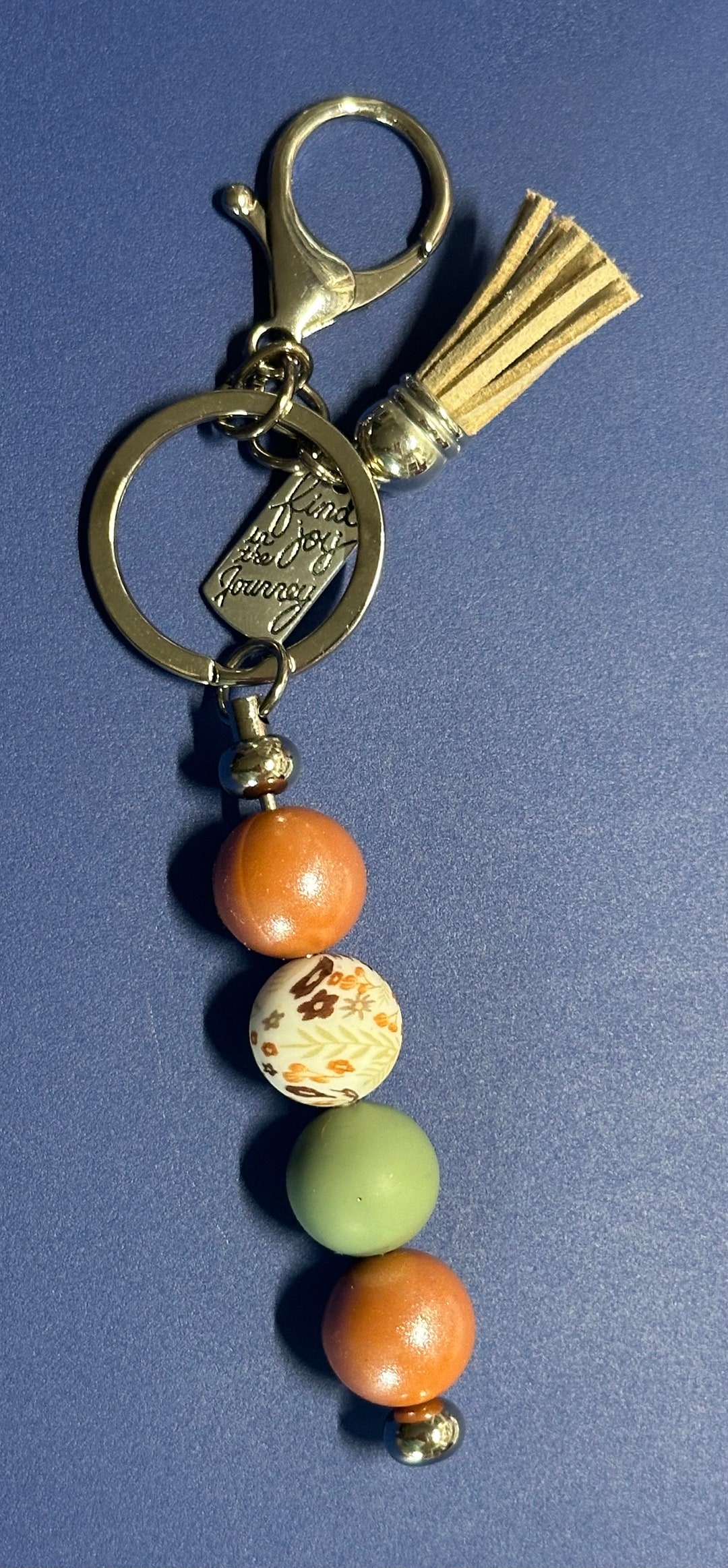 Beaded Keychain on Meyal Bar. - Etsy