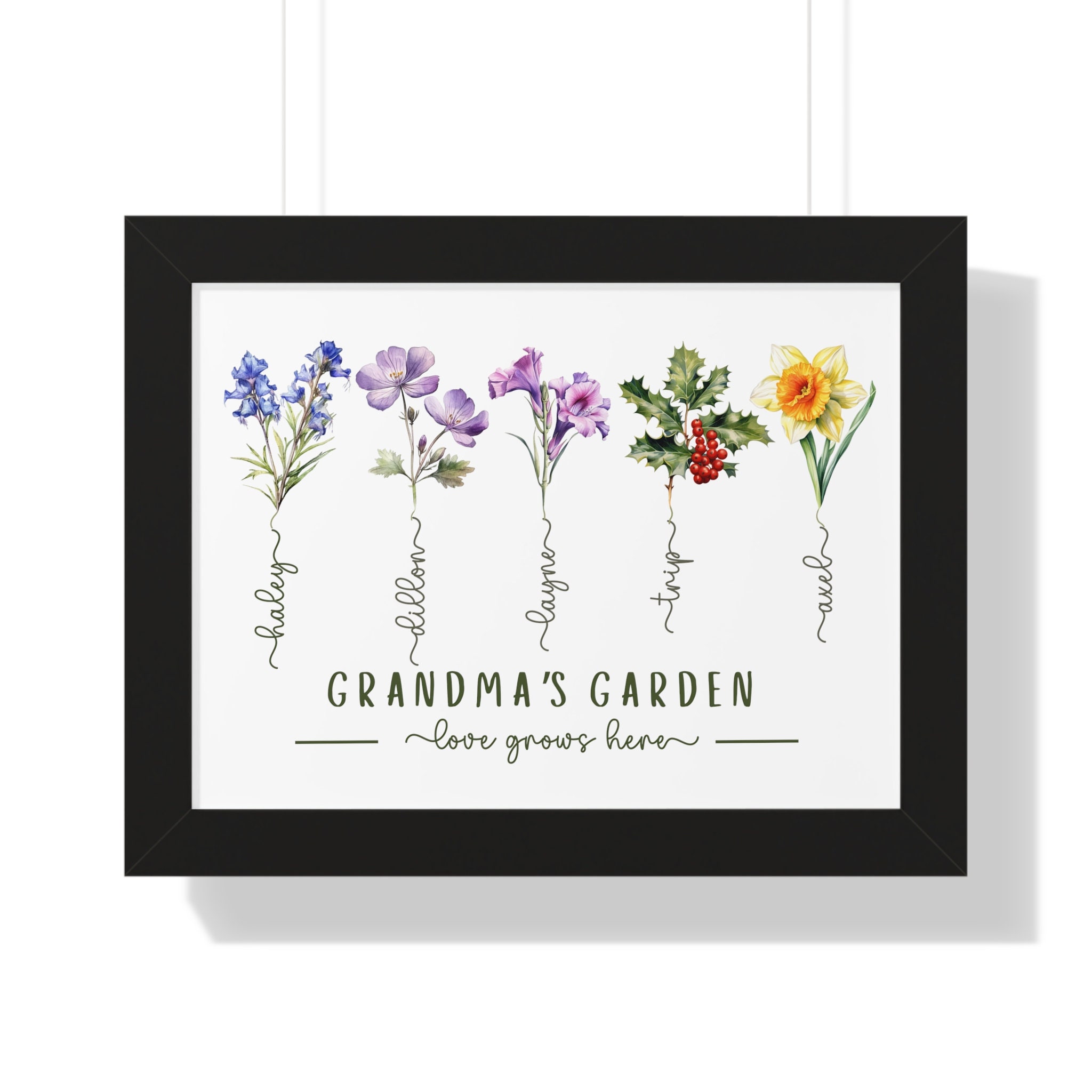 Personalized Poster for Grandma Personalized Poster for Mom Framed ...