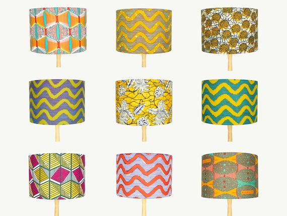 Colourful African Print Lamp Shades for Table Lamp Floor Lamp or Ceiling Pendant Etsy