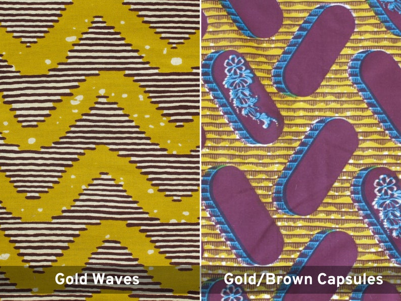 GTP African Wax Print Fabrics by the Yard - Etsy