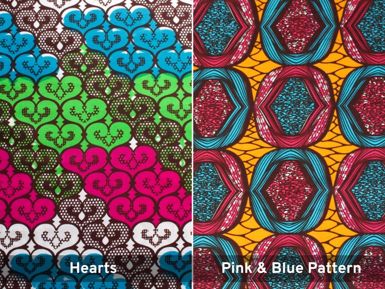 GTP African Wax Print Fabrics by the Yard - Etsy