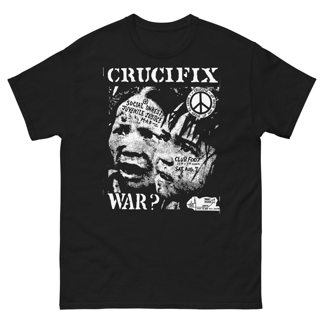 Crucifix Flyer Shirt Punk Shirt Crust Punk Battalion of Saints Conflict ...