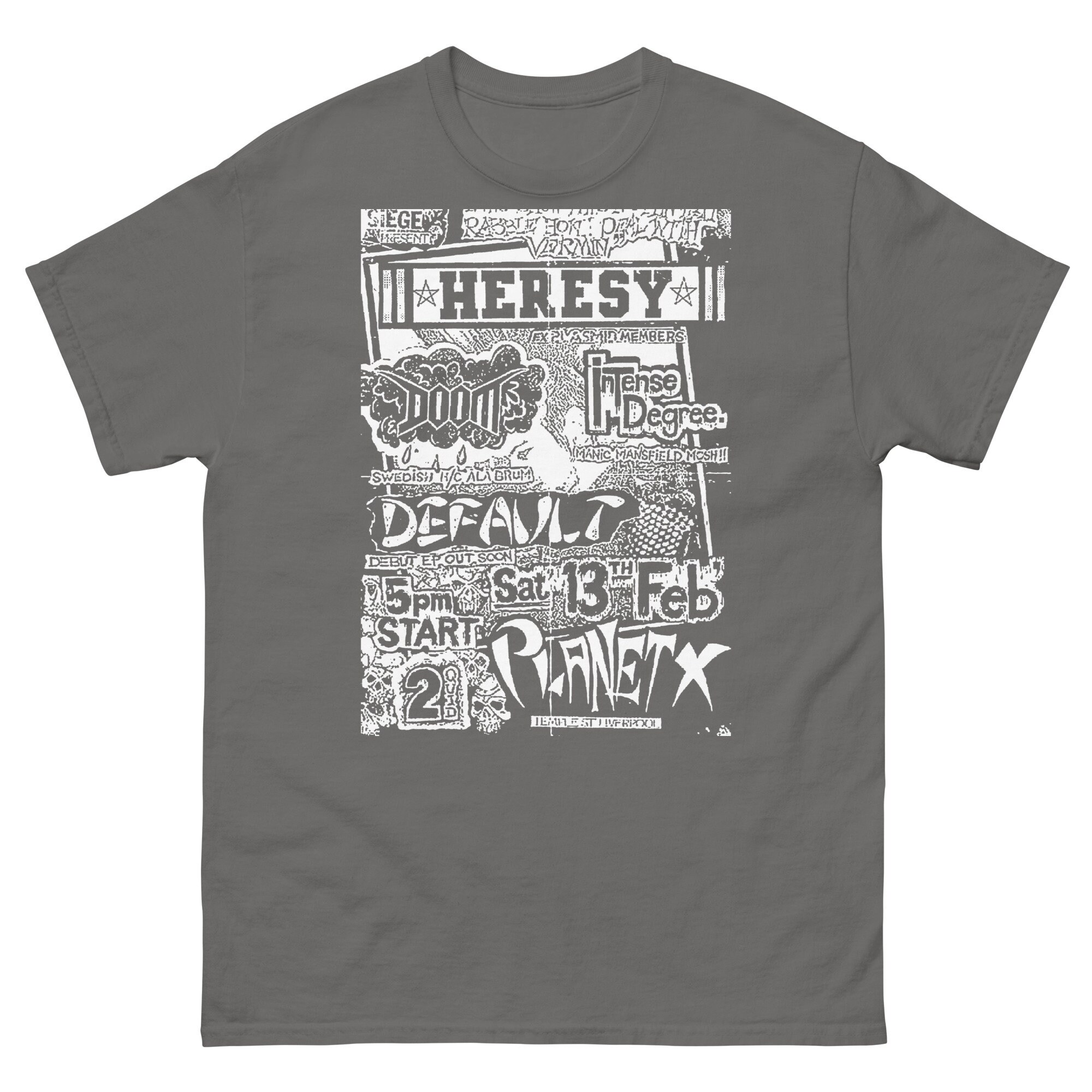 Camisa Doom Flyer / Herejía / Camisa Punk / Camiseta Punk / Vintage Punk / Punk Flyer / Náuseas ...