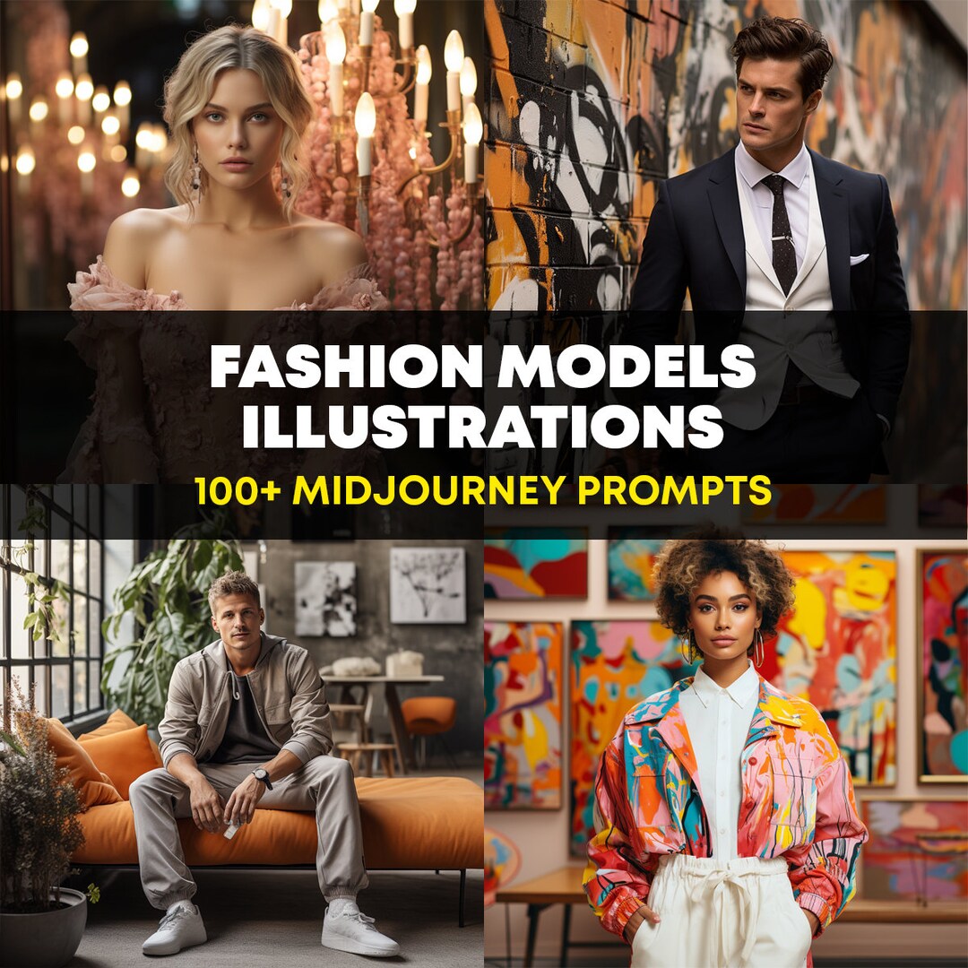 100ai-generated Fashion Model Prompts Elevate Your - Etsy