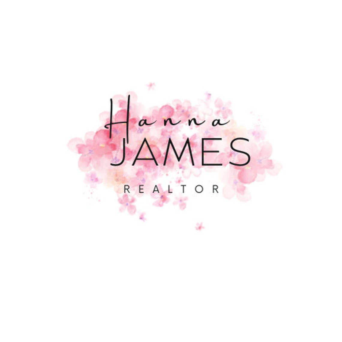 Professional Watercolor Realtor Logo Bundle of 6, Canva Editable Logos ...